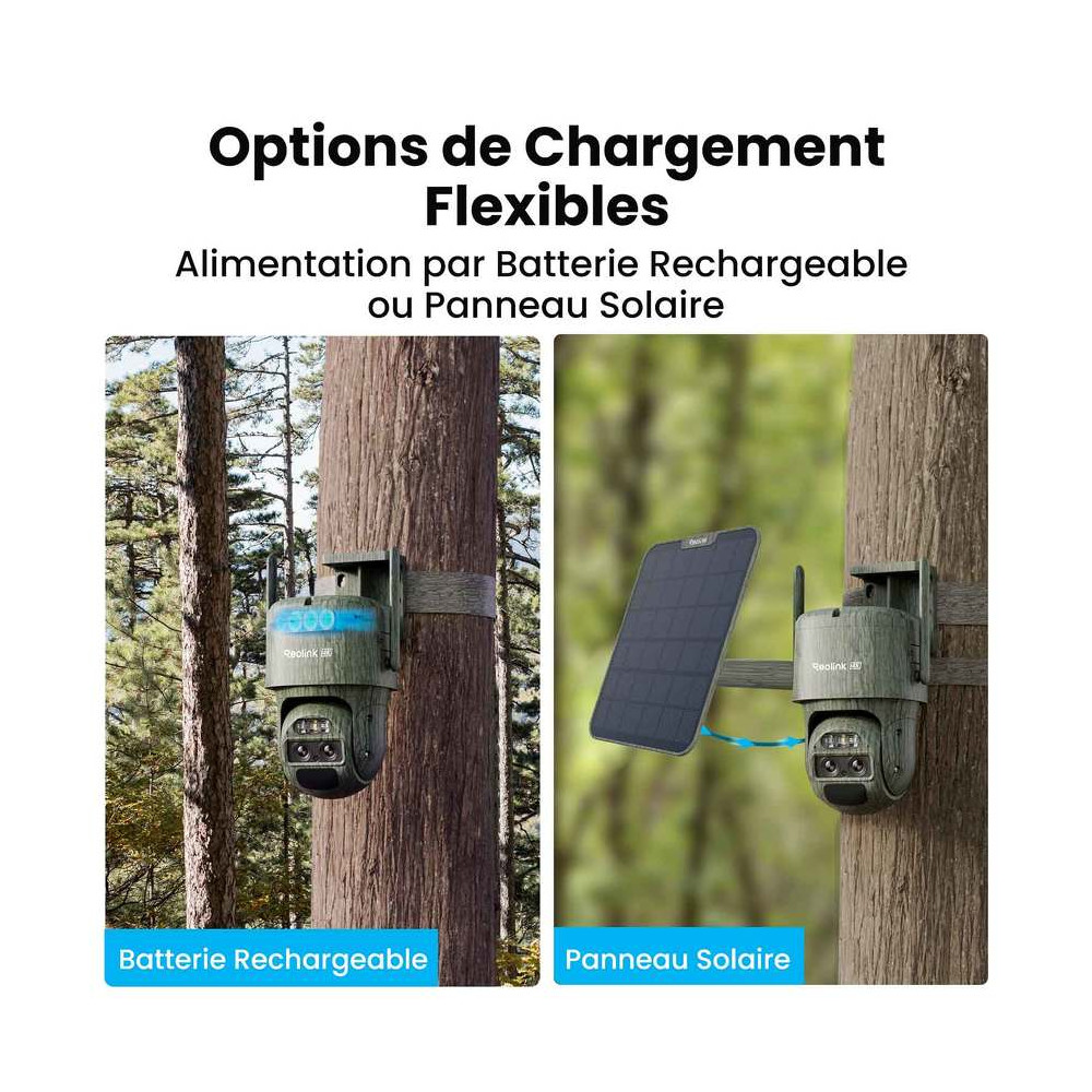 Caméra 4G Reolink Go G770 4K Double Objectif – Suivi Automatique, Zoom ...